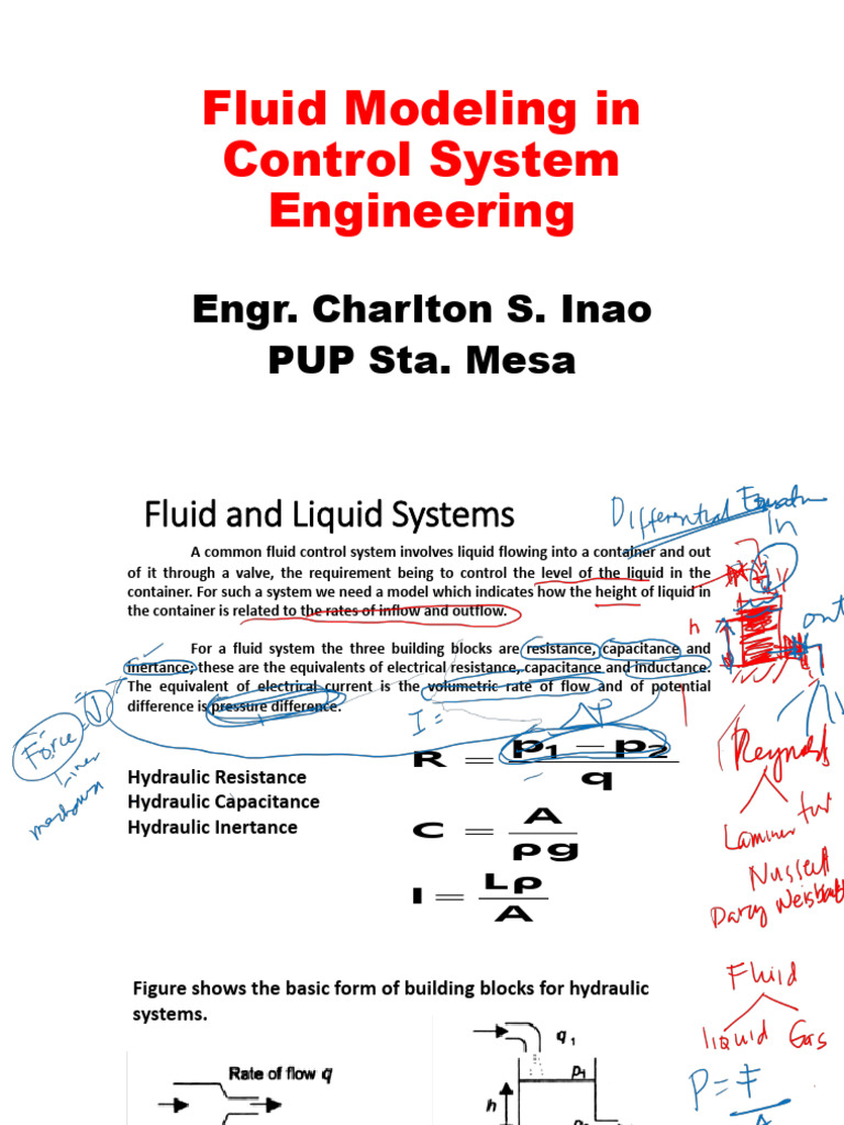 Fluid Modeling in Control System Engineering | PDF