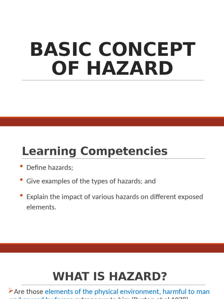 3 Basic Concept of Hazard Earthquake Hazard | PDF | Hazards | Earthquakes