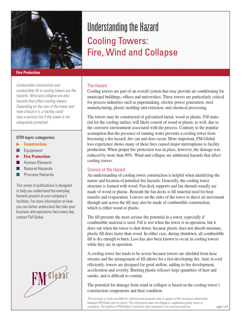 Fire in Cooling Towers | PDF | Fire Sprinkler System | Fires