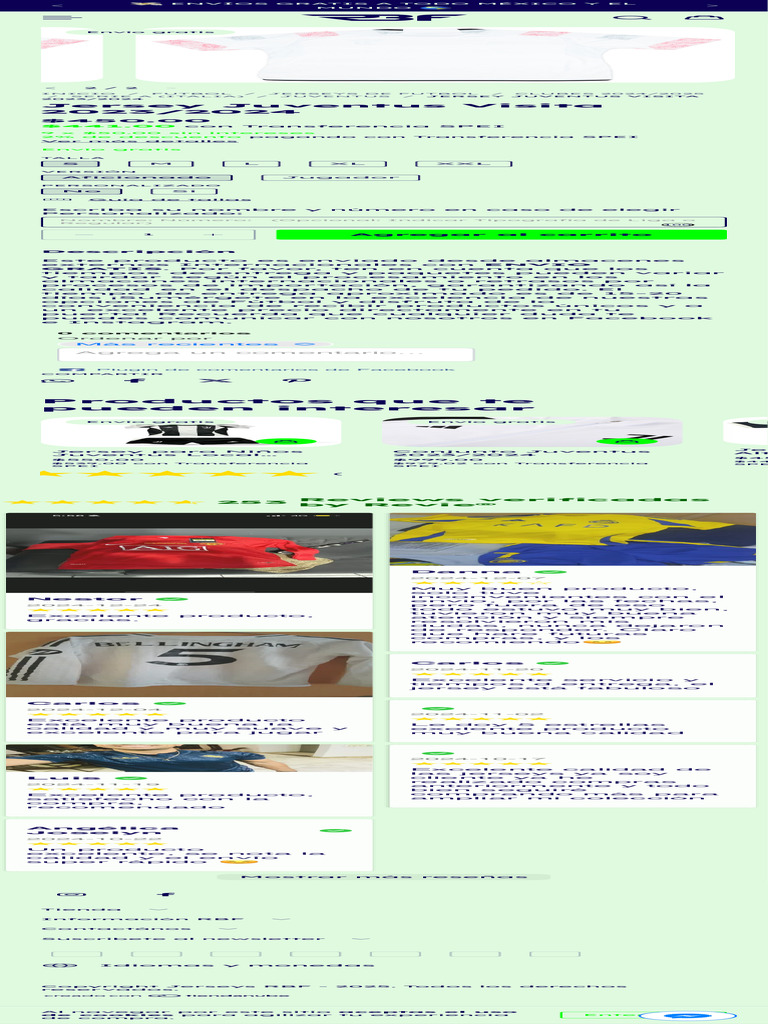 Jersey Juventus Visita 20232024 - Jerseys RBF | PDF