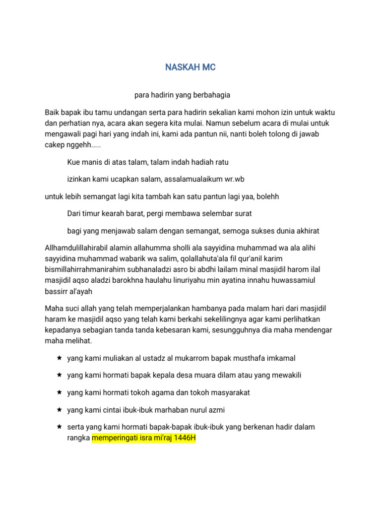 Naskah Mc 33 | PDF
