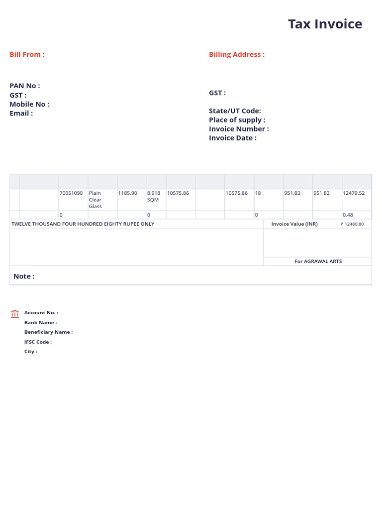 Tax Invoice AA 24-25-180 | PDF