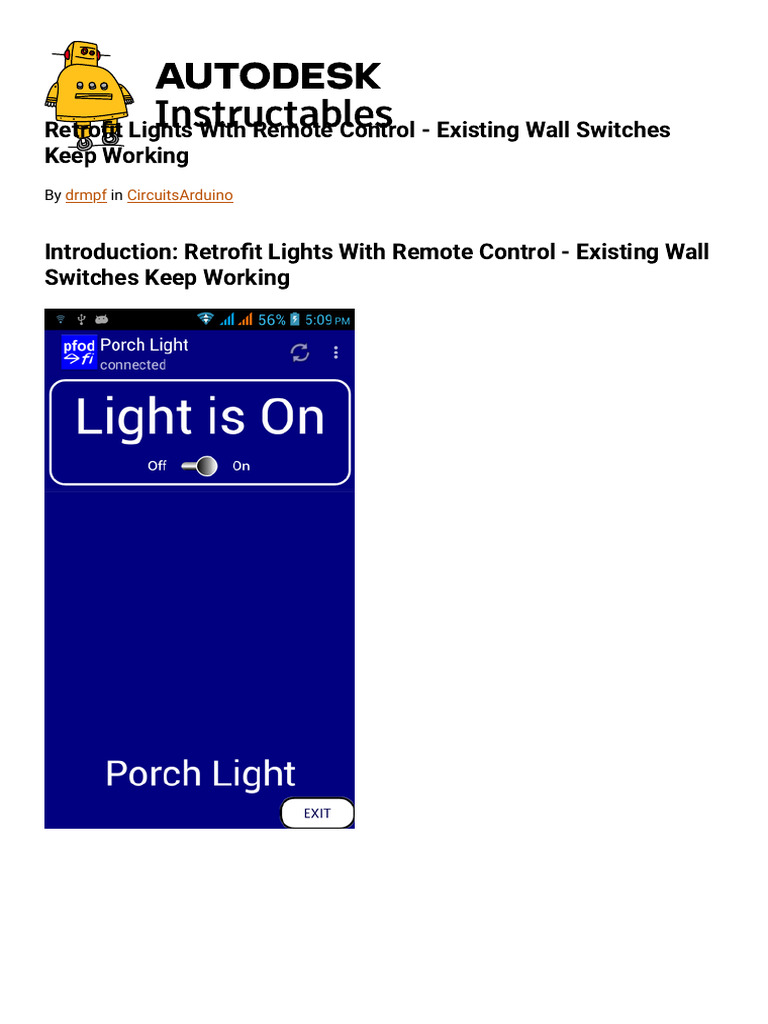 Retrofit Lights With Remote Control - Existing Wall Switches Keep Working - 8 Steps ...