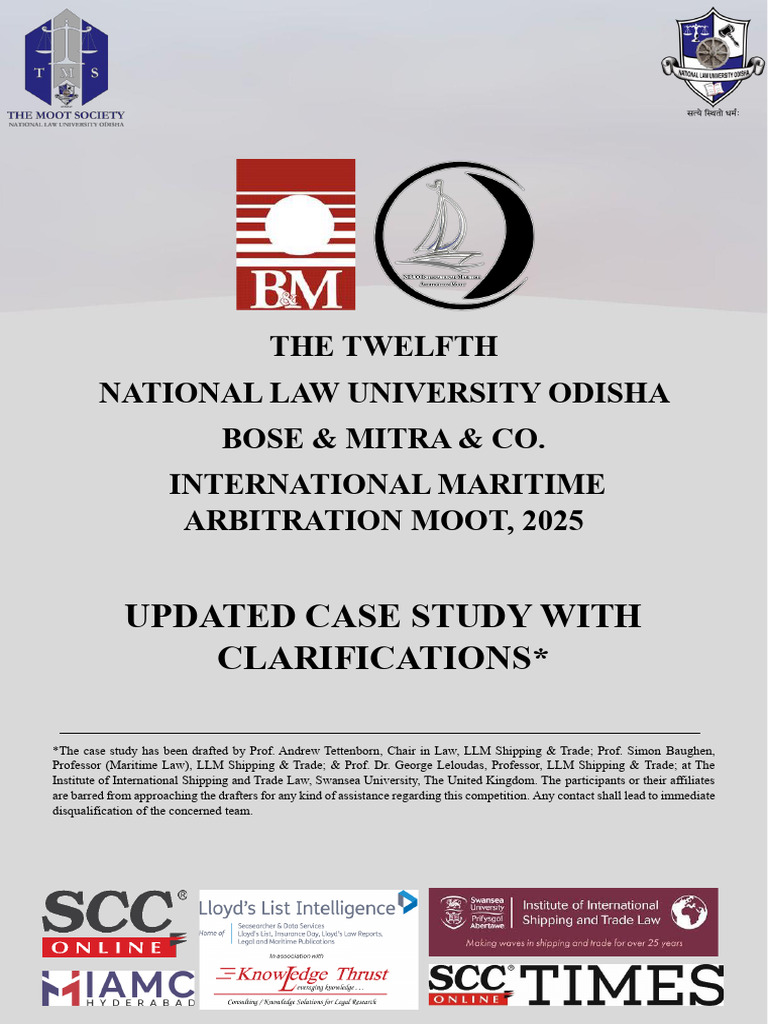 Case study with clarifications | PDF | Bill Of Lading | Arbitration