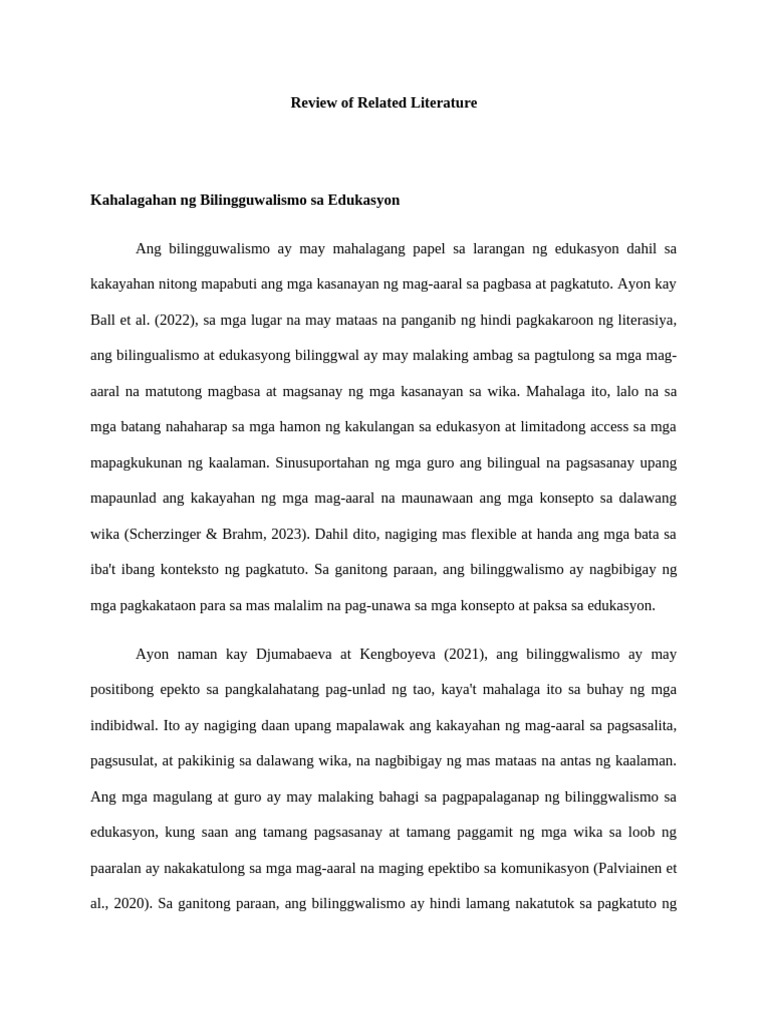 Review of Related Literature & Matrix - Renalyn DB | PDF