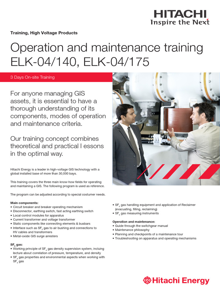 Gis Operation And Maintenance Training Pdf Transformer Switch