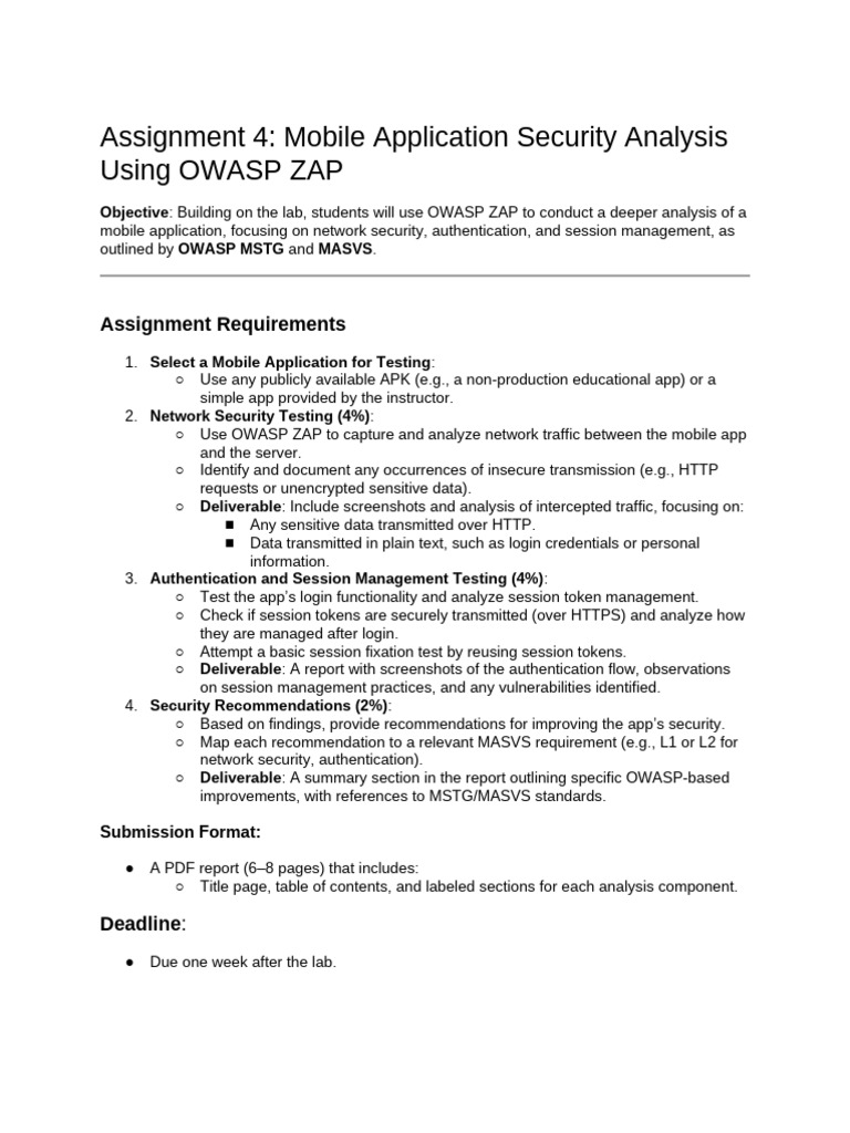 Mobile App Security with OWASP ZAP | PDF