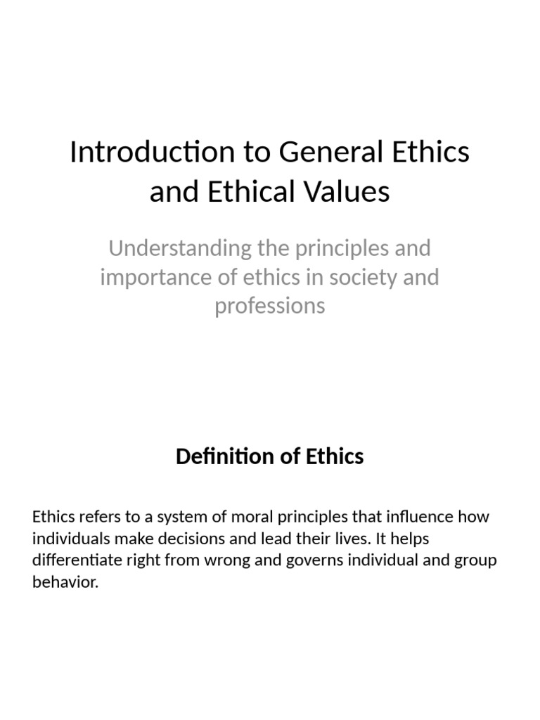 Enhanced Ethics Presentation | PDF
