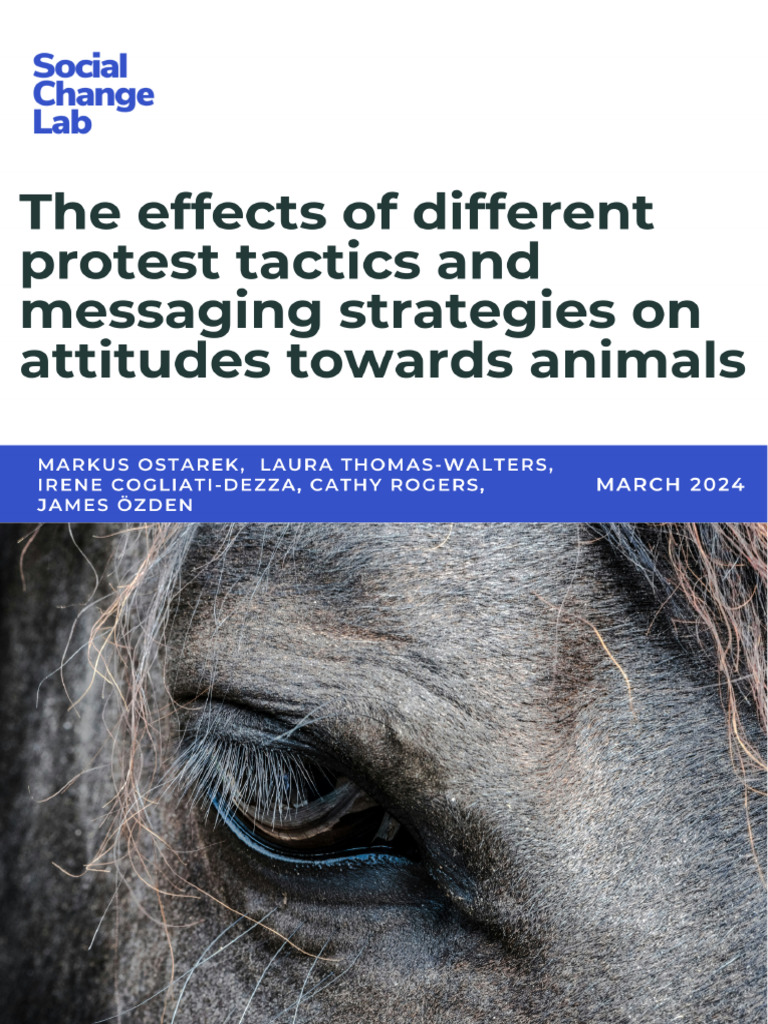 Effects of Messaging and Tactics on Attitudes Towards Animals | PDF ...