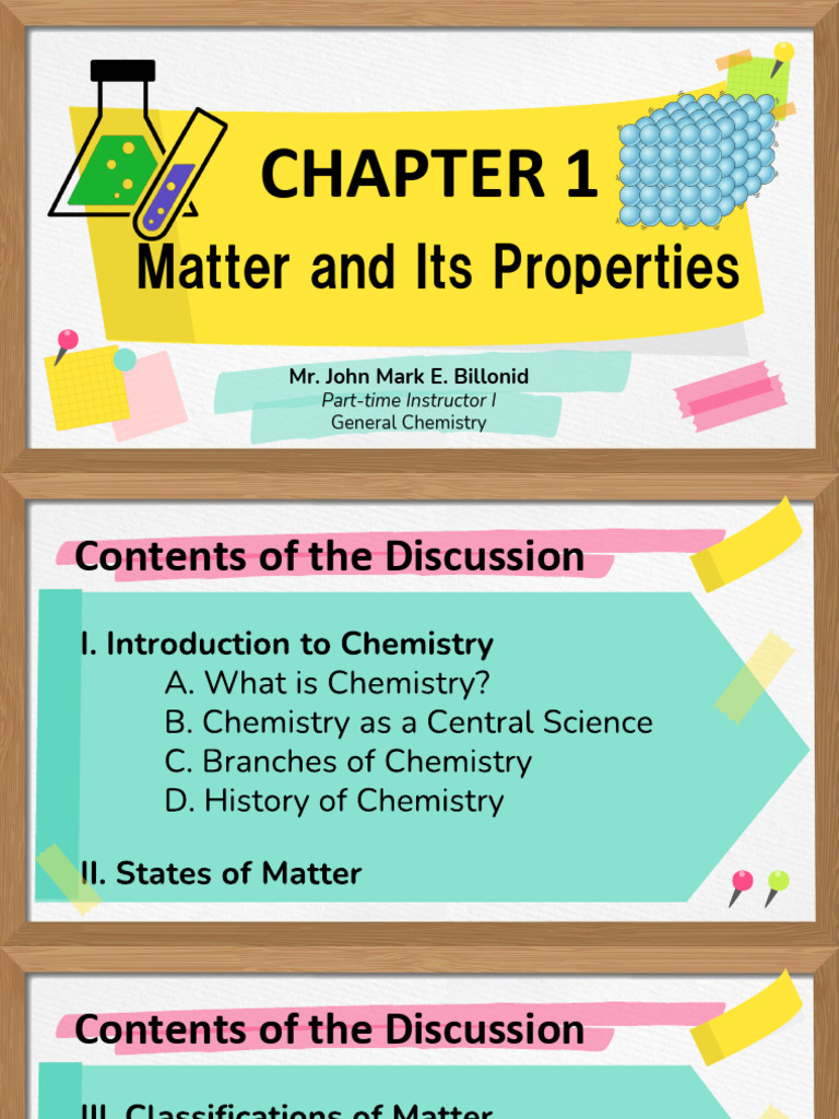 Chap 1 - Matter and Its Properties | PDF | Mixture | Chemistry