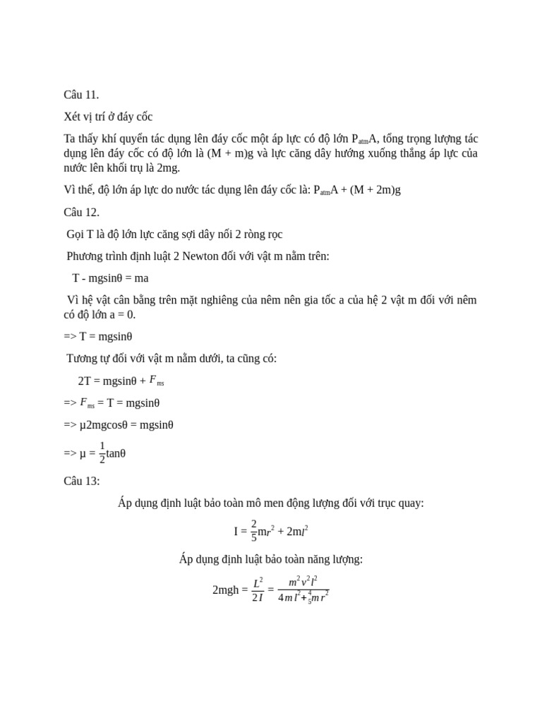 Đáp Án 1115 | PDF