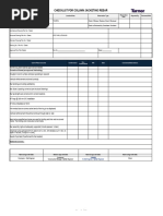 Pre Pour Inspection Checklist | PDF | Concrete | Precast Concrete