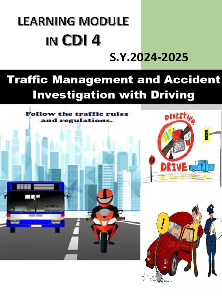 Traffic Management & Accident Investigation Module | PDF | Traffic ...