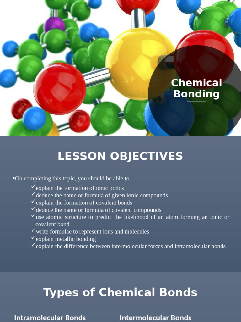 Chemical Bonding and Structure Presentation | PDF | Ion | Chemical Bond