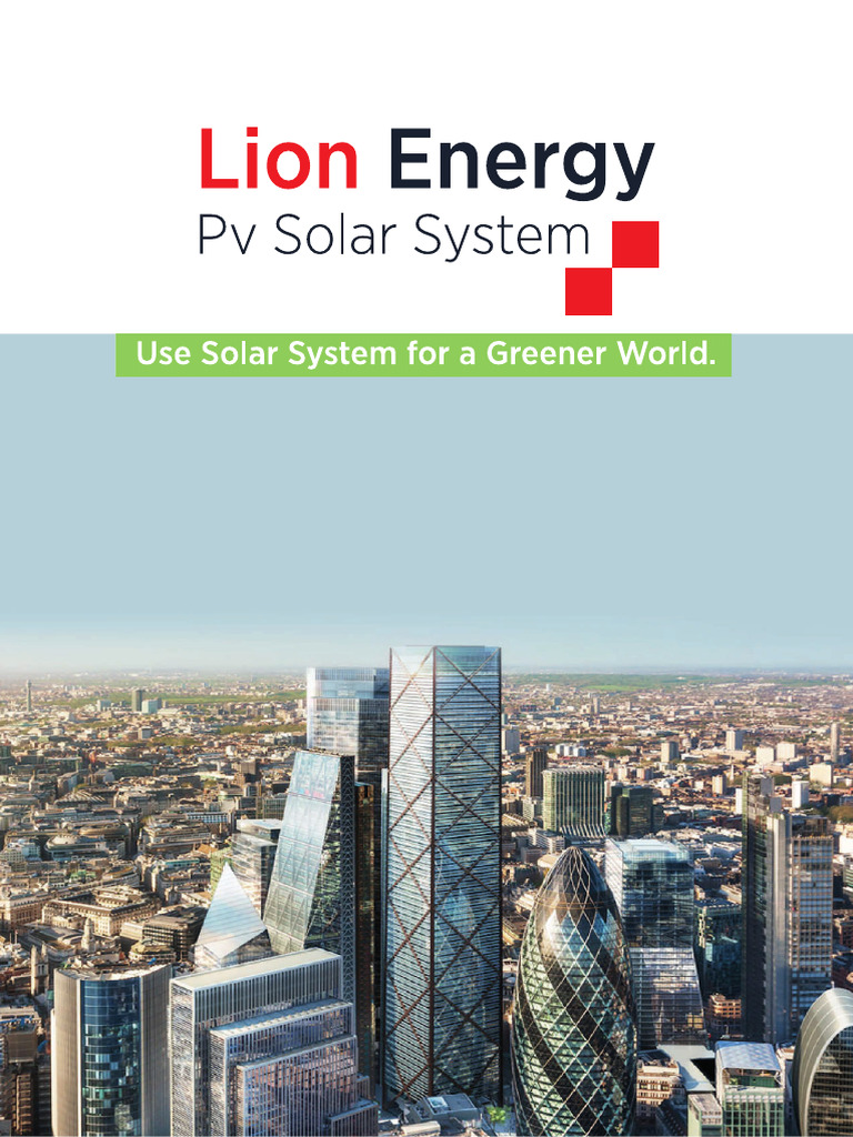 Lion Solar Si̇stem 2020 | PDF