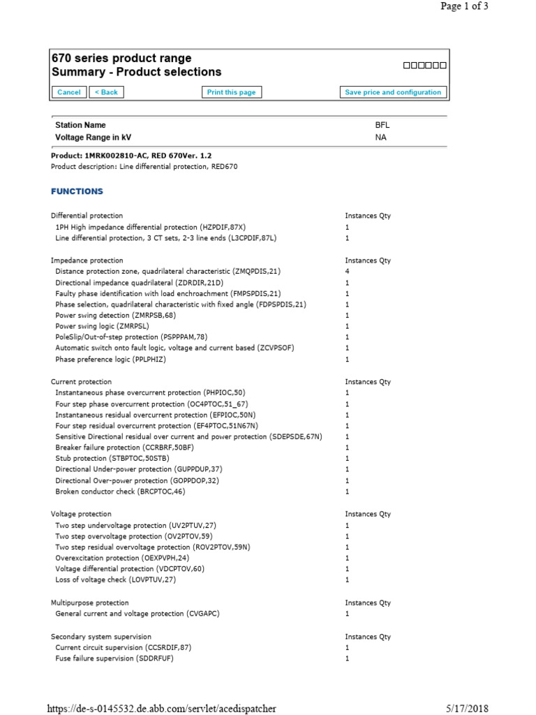 495 @RED670 - Product Summary | PDF