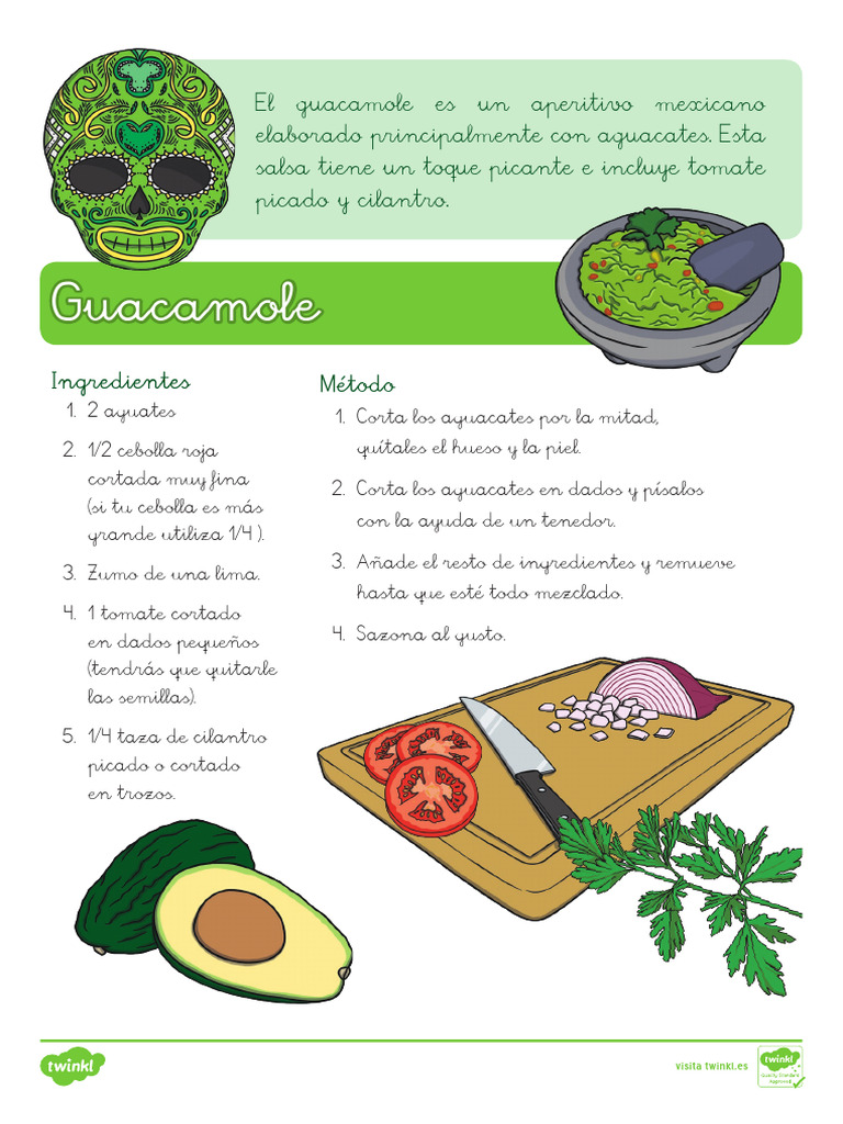 Guacamole Casero Fácil y Rápido | PDF