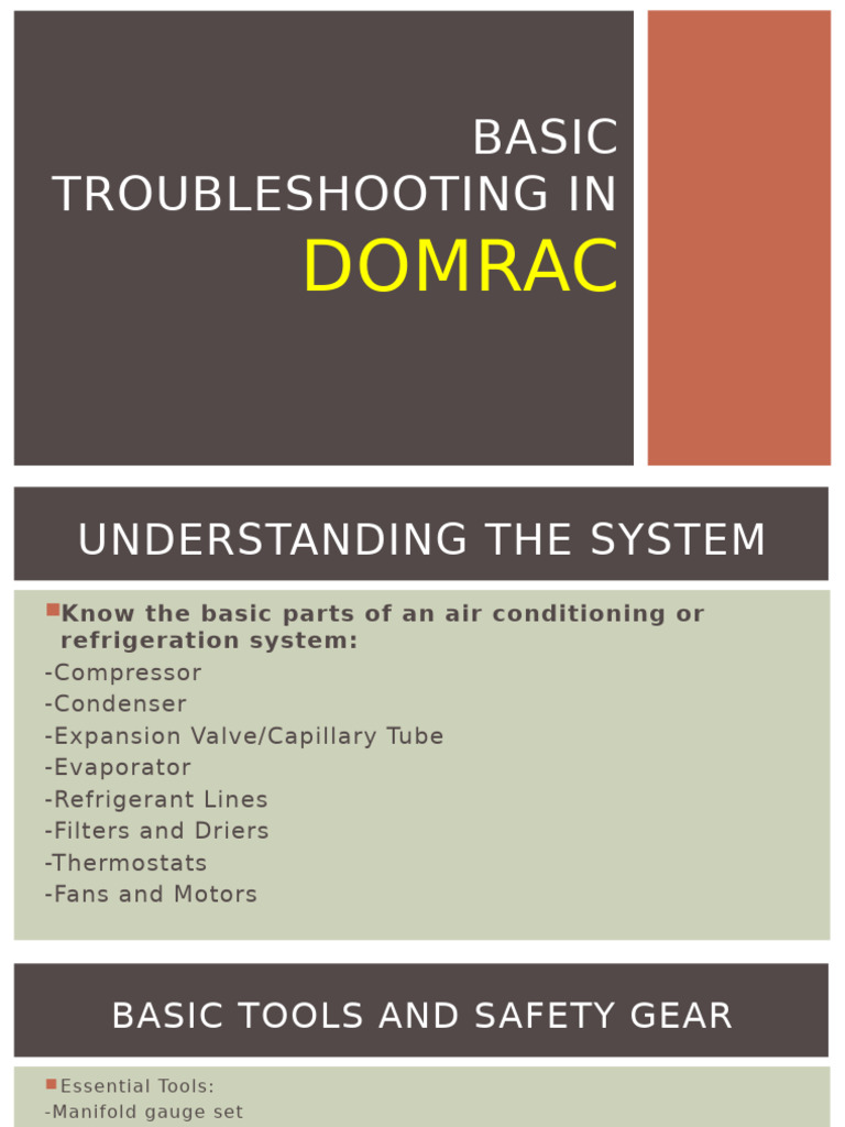 Basic Troubleshooting in Domrac | PDF