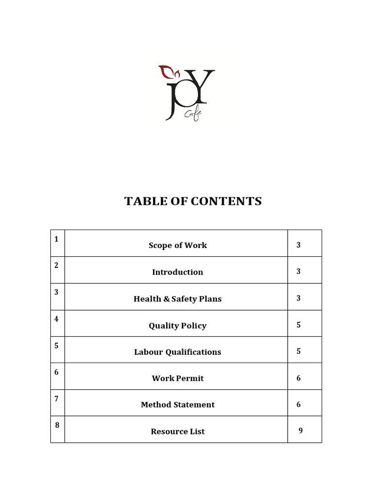 Drainage Cleaning Method Statement | PDF | Personal Protective Equipment