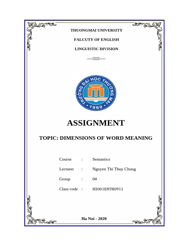 Dimensions of Word Meaning Analysis | PDF | Semantics | Metaphor