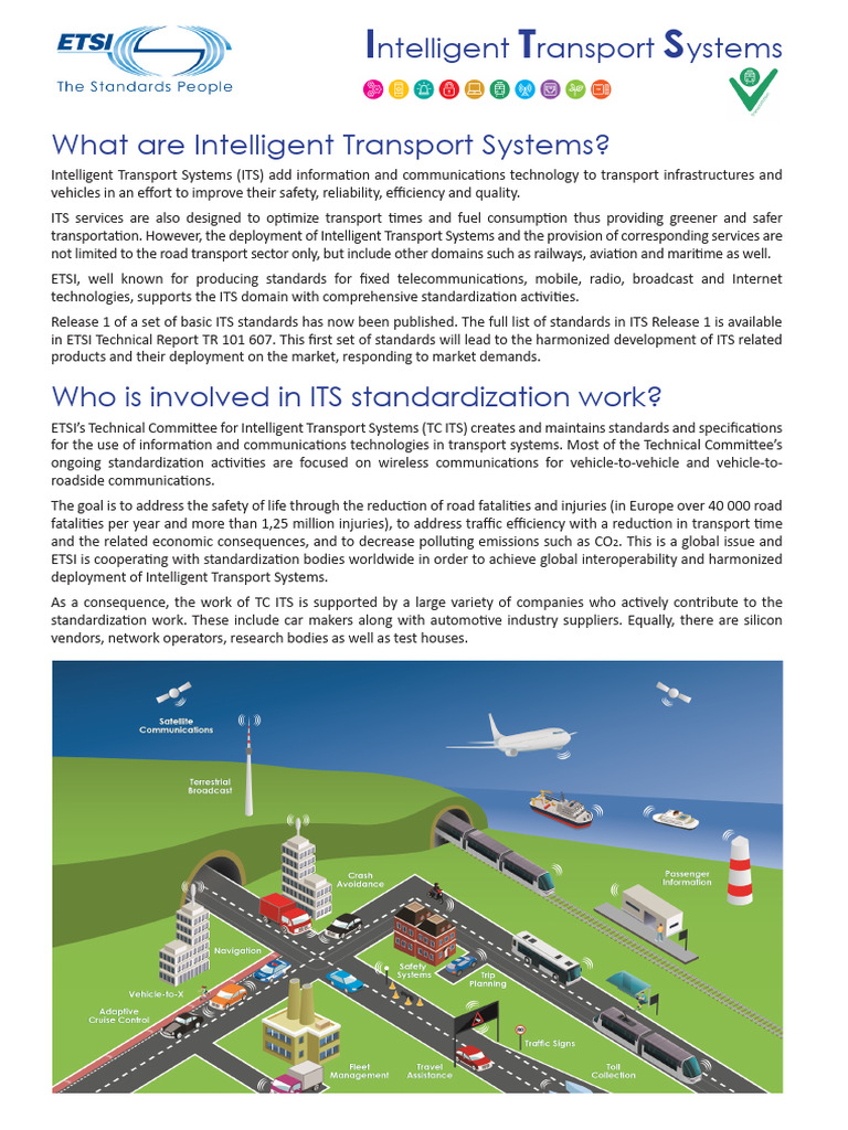Intelligent Transport Systems | PDF | Transport | Interoperability