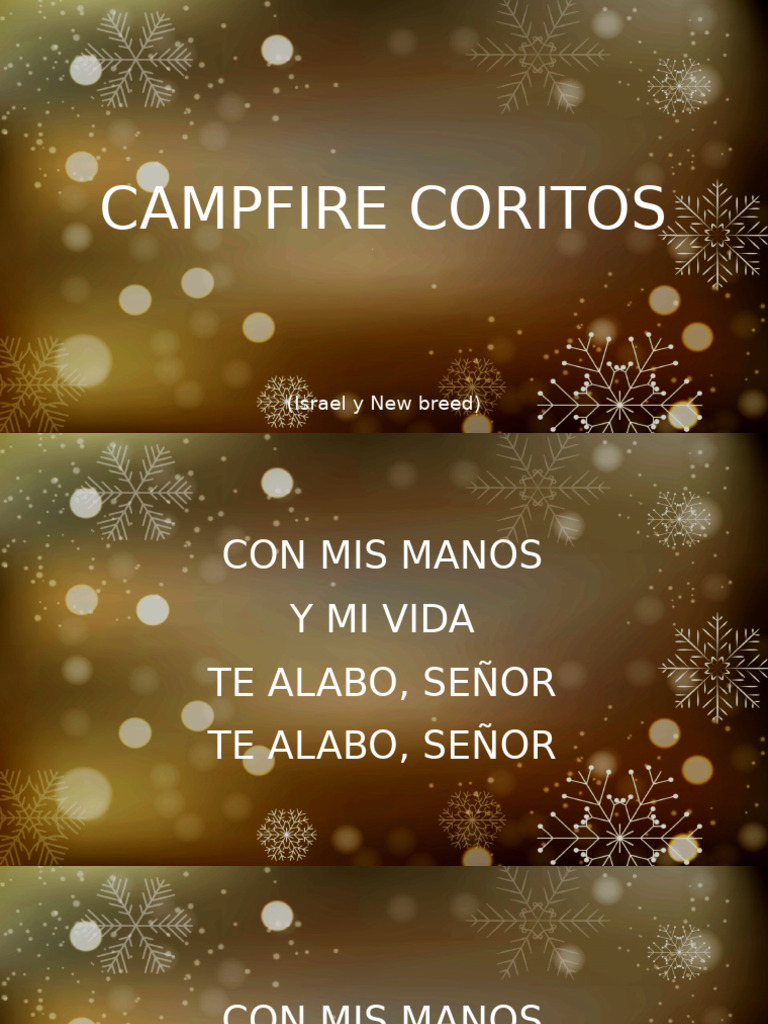 CAMPFIRE CORITOS, Israel y New Breed | PDF