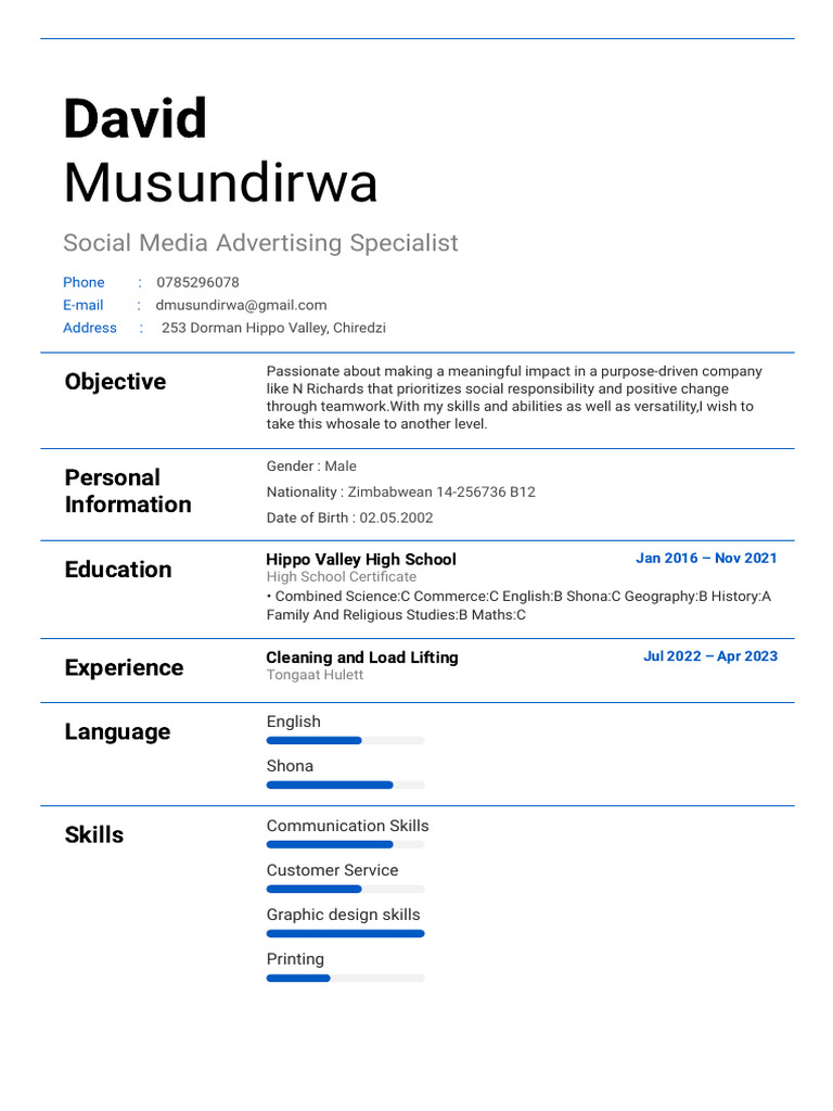 David _Resume_277 | PDF