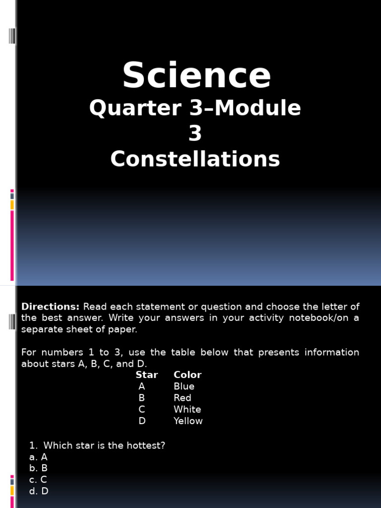 Understanding Stars and Constellations | PDF | Stars | Constellation