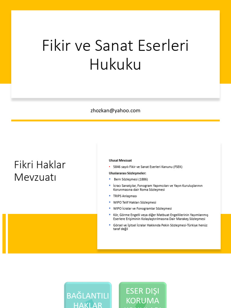 Fikir Ve Sanat Eserleri Slayt | PDF