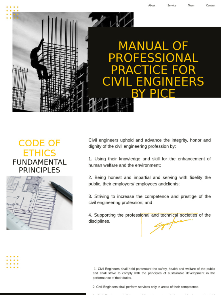 PICE Manual Code of Ethics and Section1 Group 1 | PDF | Legal Liability | Engineer