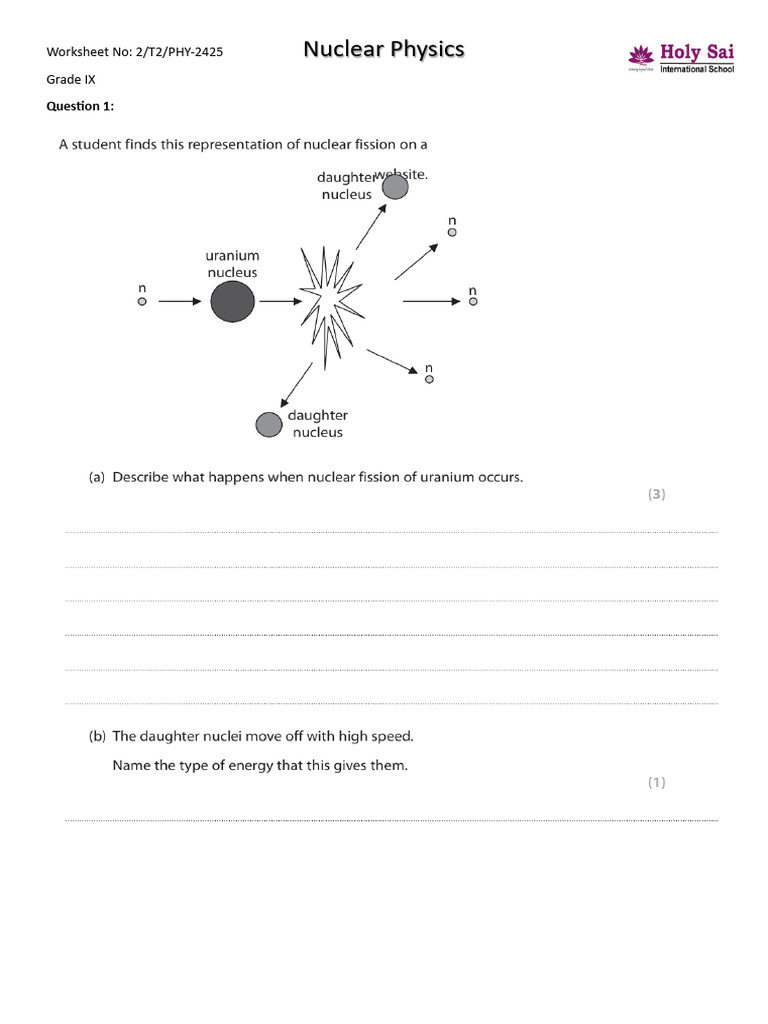 Nuclear Physics WS-2 | PDF