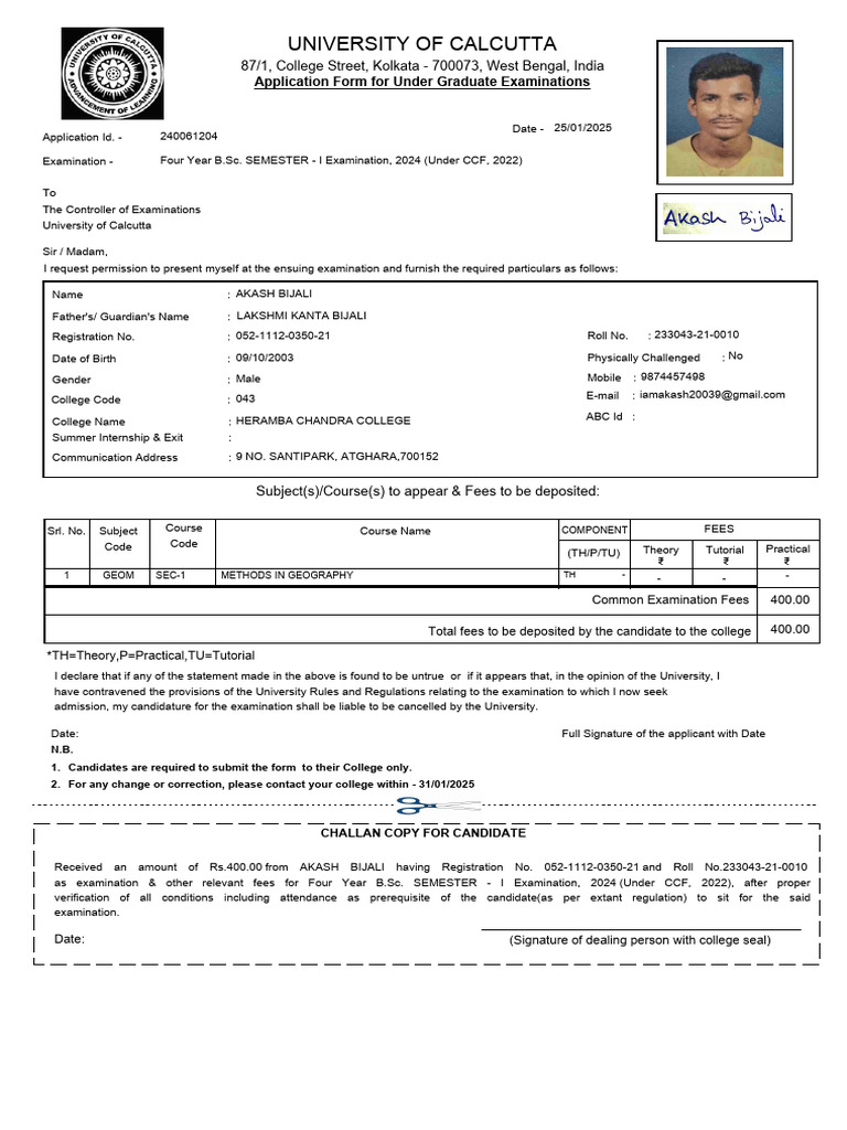 Enrolment - Form - 052 1112 0350 21 - 25 01 2025 - 11 22 | PDF ...