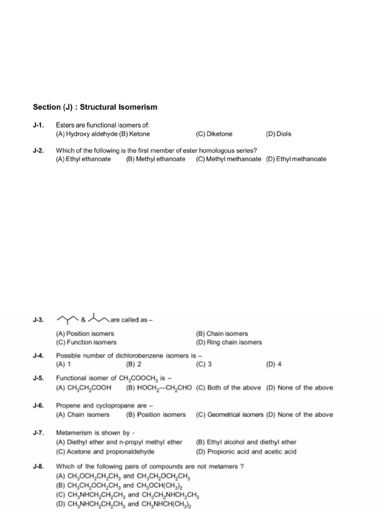 Structural Isomerism | PDF
