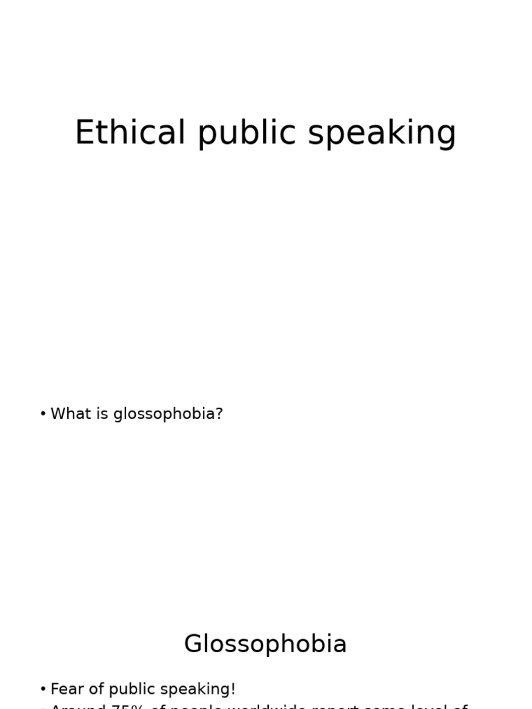 Five Guidelines for Ethical Speechmaking | PDF | Public Speaking ...