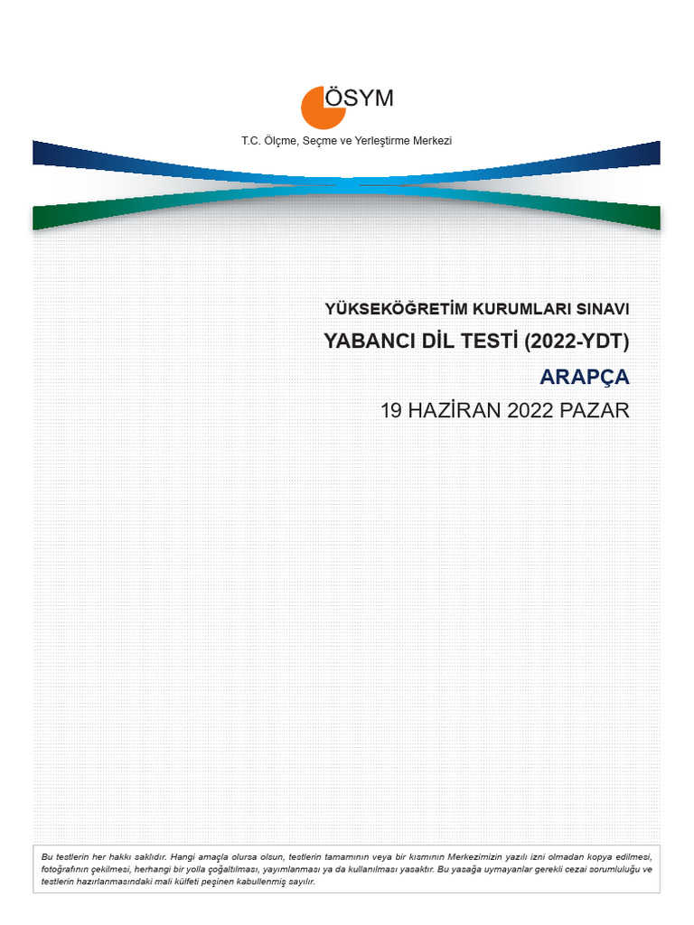 yks_2022_ydt_arapca | PDF