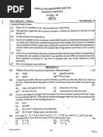 Ambo University Physics Mid Exam | PDF