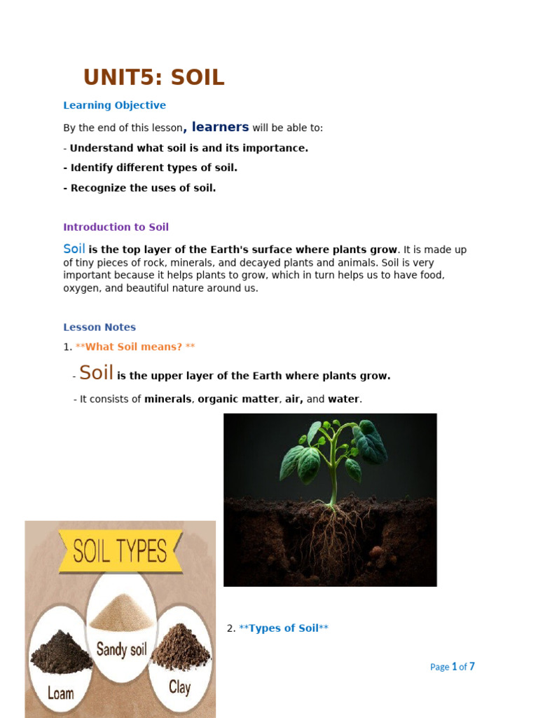 UNIT5 Soil | PDF | Soil | Erosion