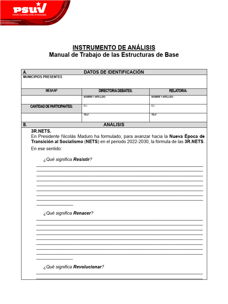 Anexo 2 Instrumento de Análisis Manual de Base | PDF | Gobierno