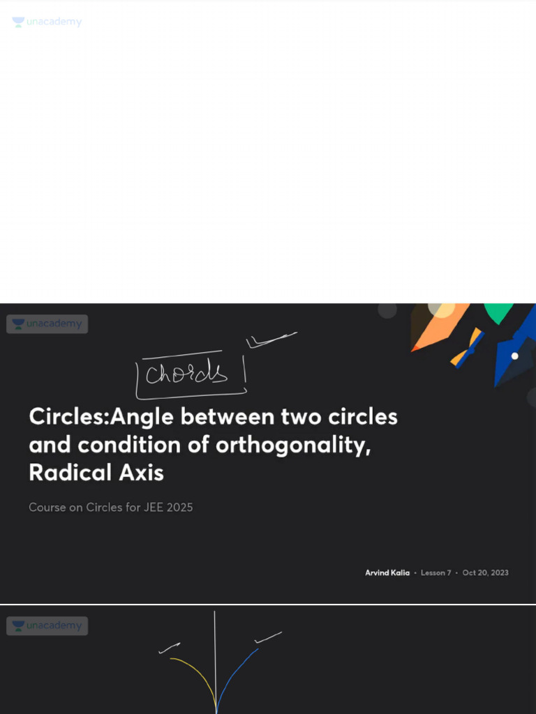 CirclesAngle Between Two Circles and Condition of Orthogonality Radical ...