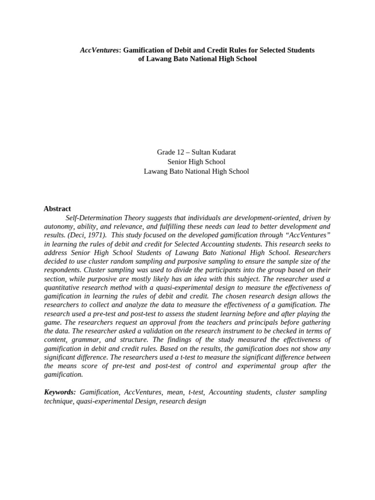 Group-3-REVISED-IMRAD.docC | PDF | Questionnaire | Learning