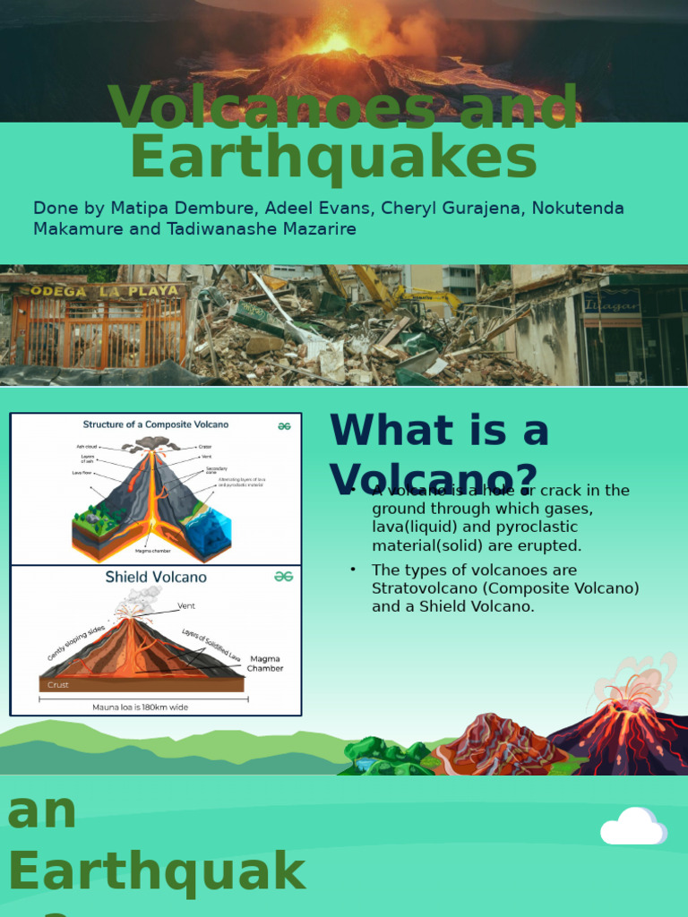 Volcanoes and Earthquakes | PDF