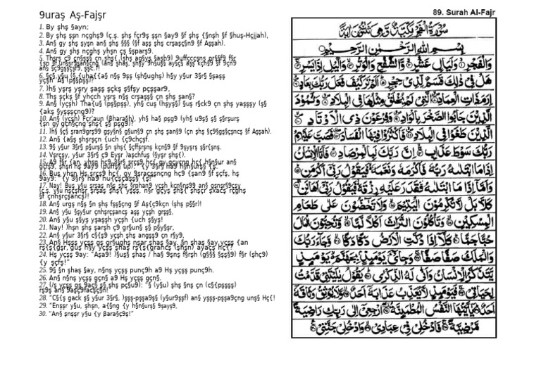 Surat Al Fajr | PDF