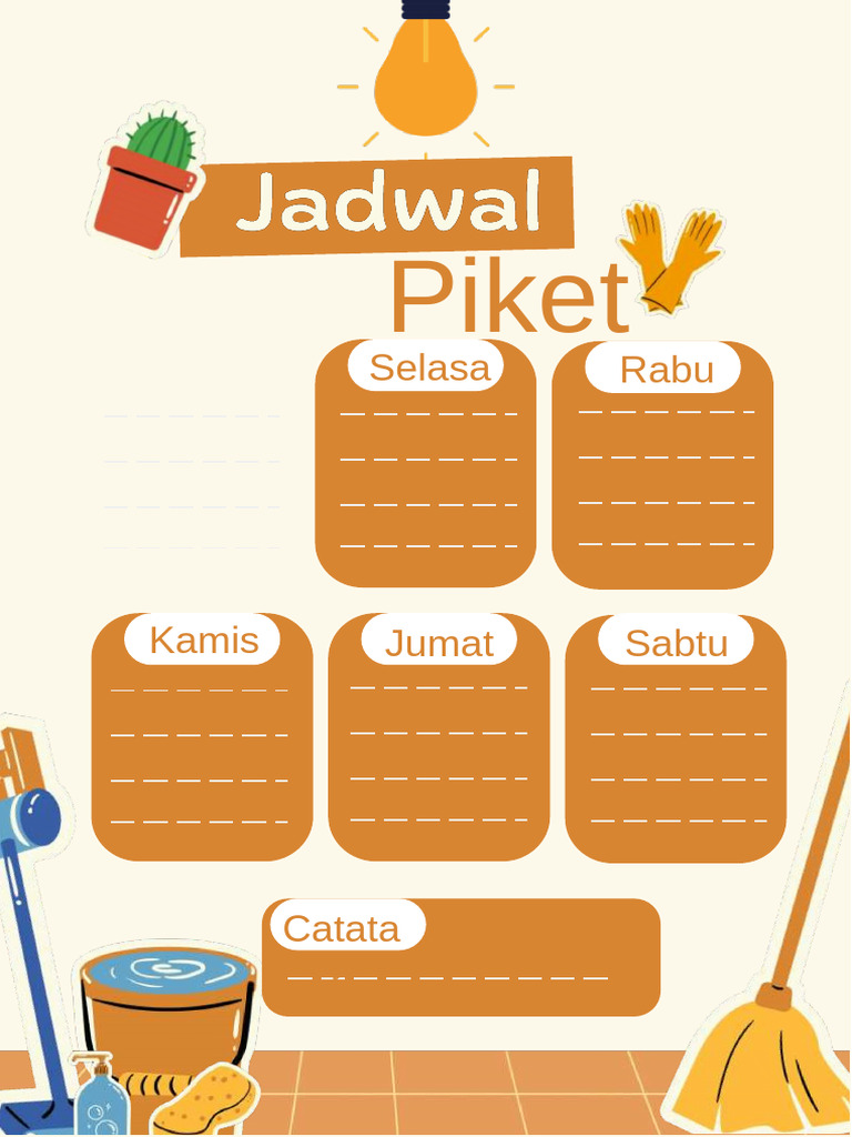 Desain Jadwal Piket Kelas (2) | PDF