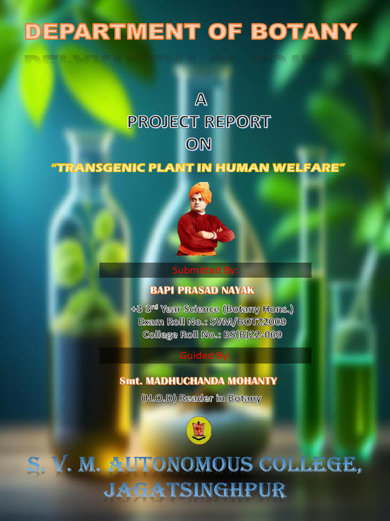 Botany Project Report: Transgenic Plants | PDF