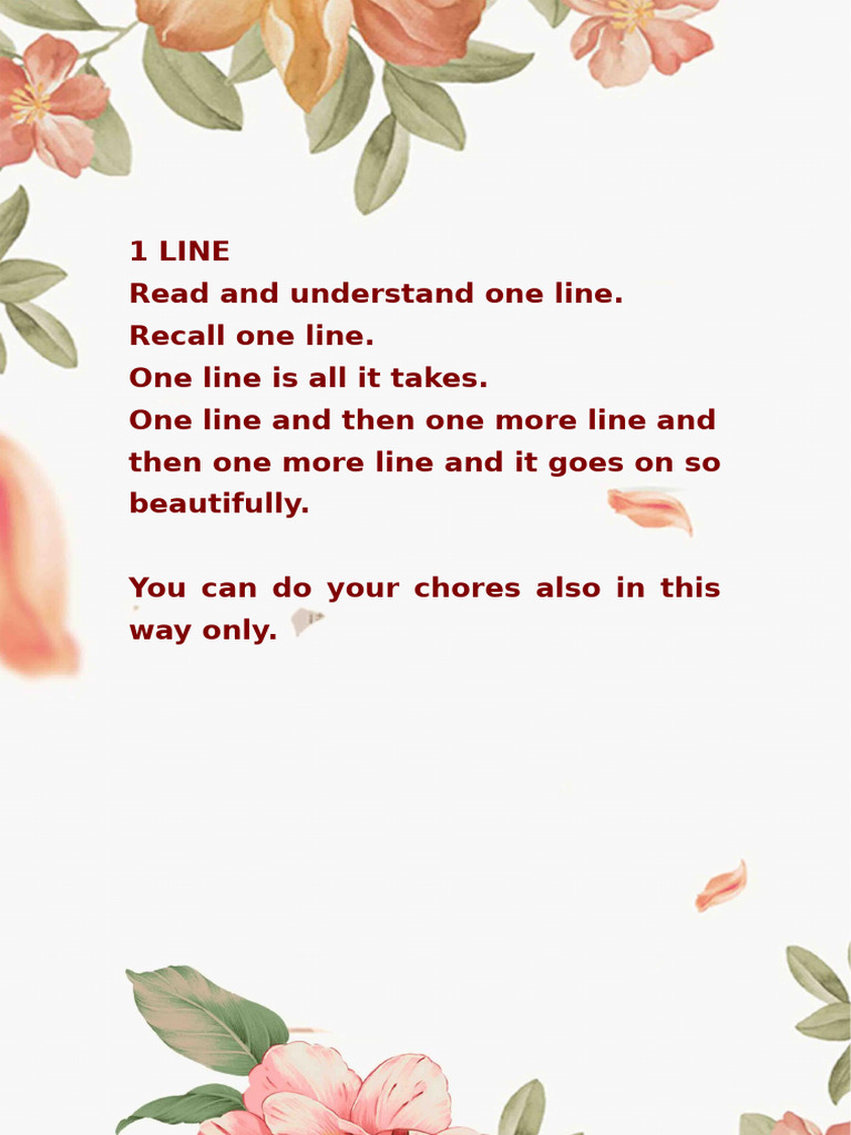 One Line | PDF