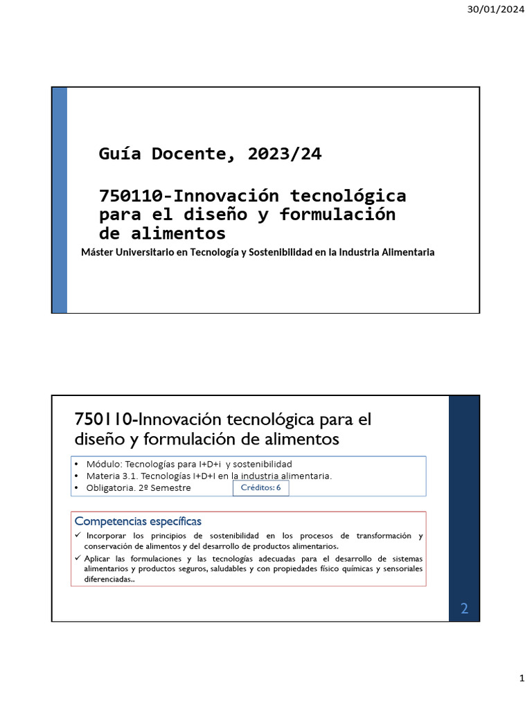 Guía Docente - MiAulario | PDF | Alimentos | Ciencias fisicas