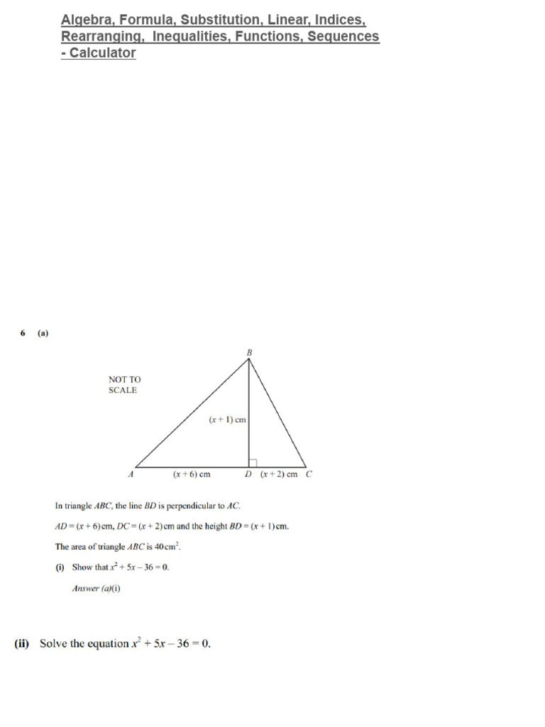 Unit 2 Algebra Calc | PDF