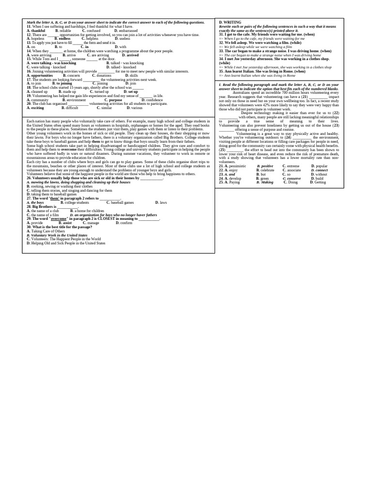 in | PDF | Volunteering