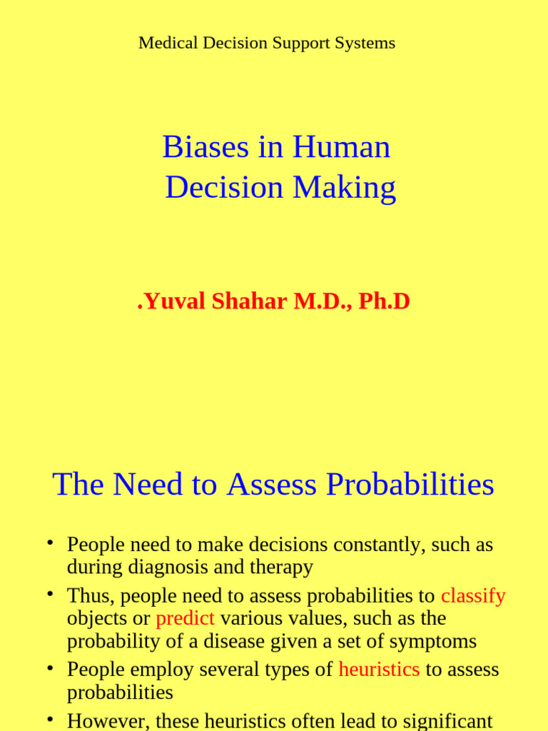 Biases in Human Decision Making | PDF | Representativeness Heuristic | Psychological Concepts