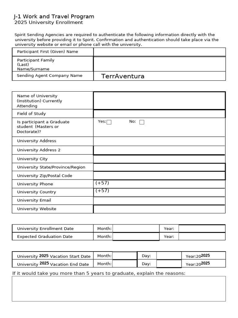 Proof of University Enrollment Form 2025 (1) (1) | PDF